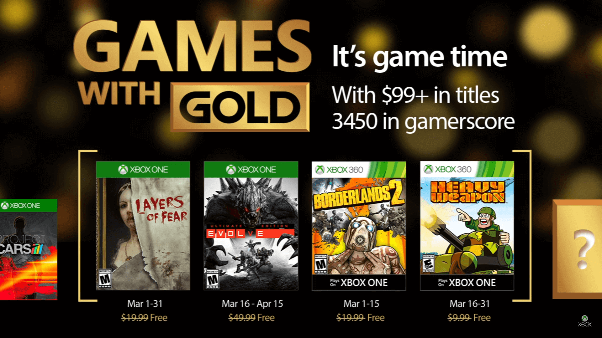 Jogos da Xbox Games With Gold de março são anunciados - Última Ficha