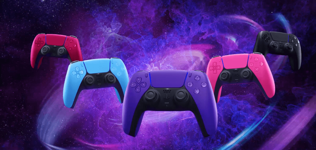Novas cores do DualSense, Nova Pink, Starlight Blue e Galactic Purple ...